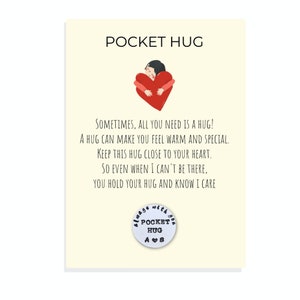 Pocket Hug Token, Valentine's Day Gift Pocket Hug Coin, Always With You ...