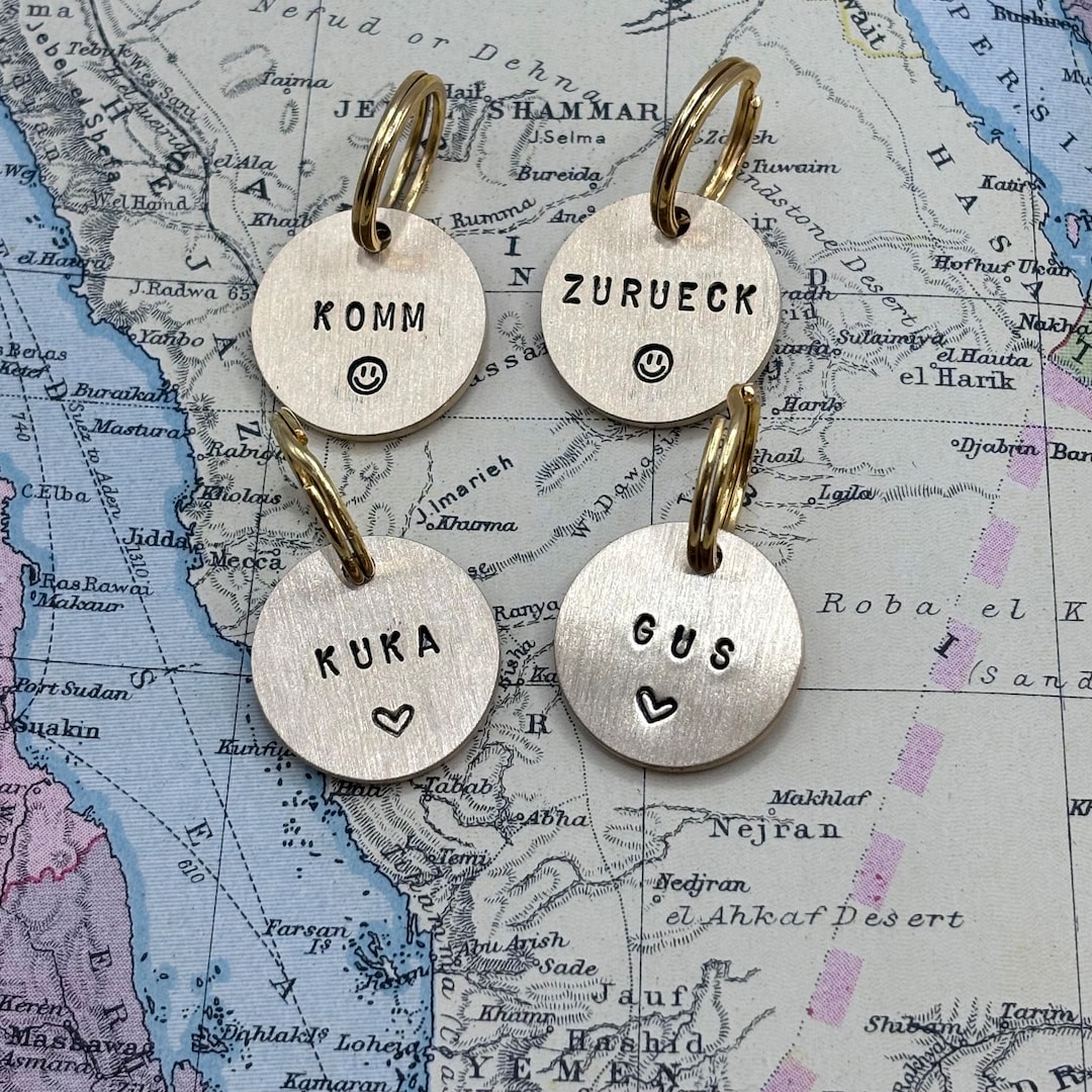 Custom Hand Punched Aluminium or Brass Tag, With or Without Holes, Hand ...