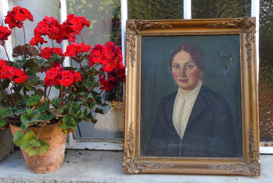 Antique French Portrait Painting of Mme Jean-philippe Cuillier-godart ...