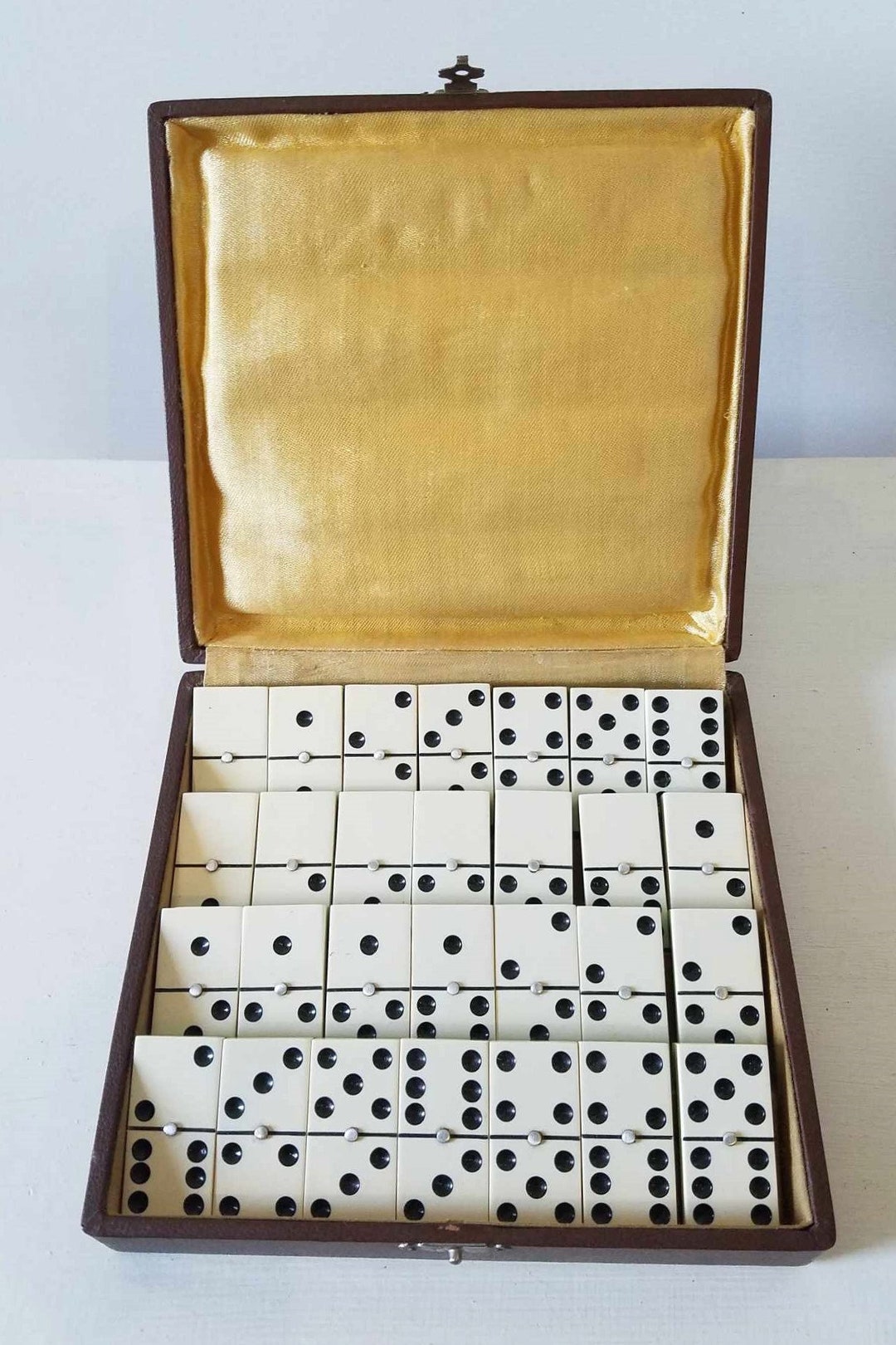 Complete Vintage French Set of White & Green Bakelite ...
