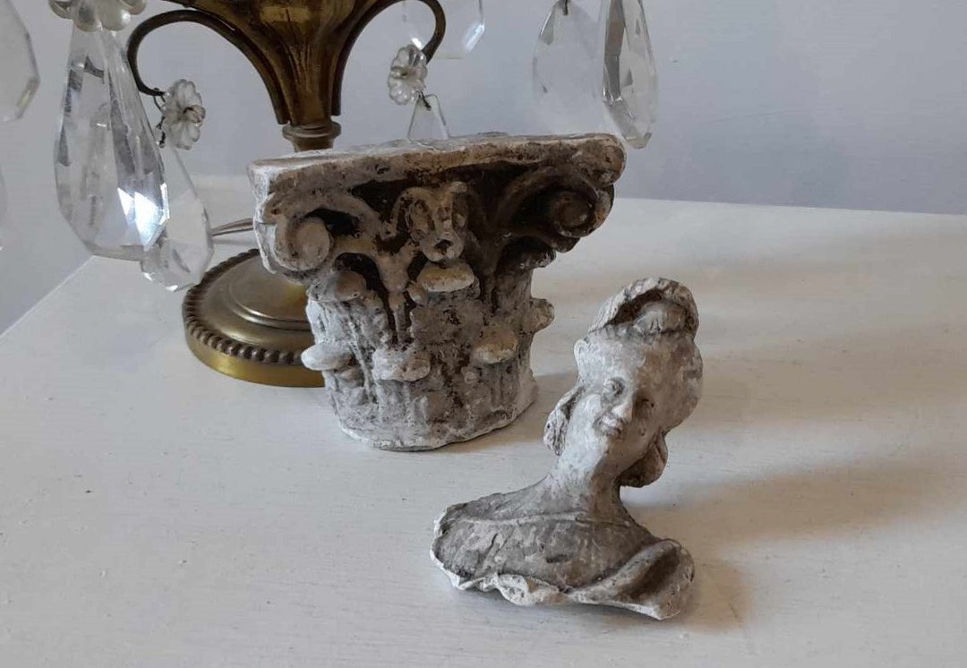 Antique French Plaster of Paris Figures,chalk-plaster of Paris Figurine ...