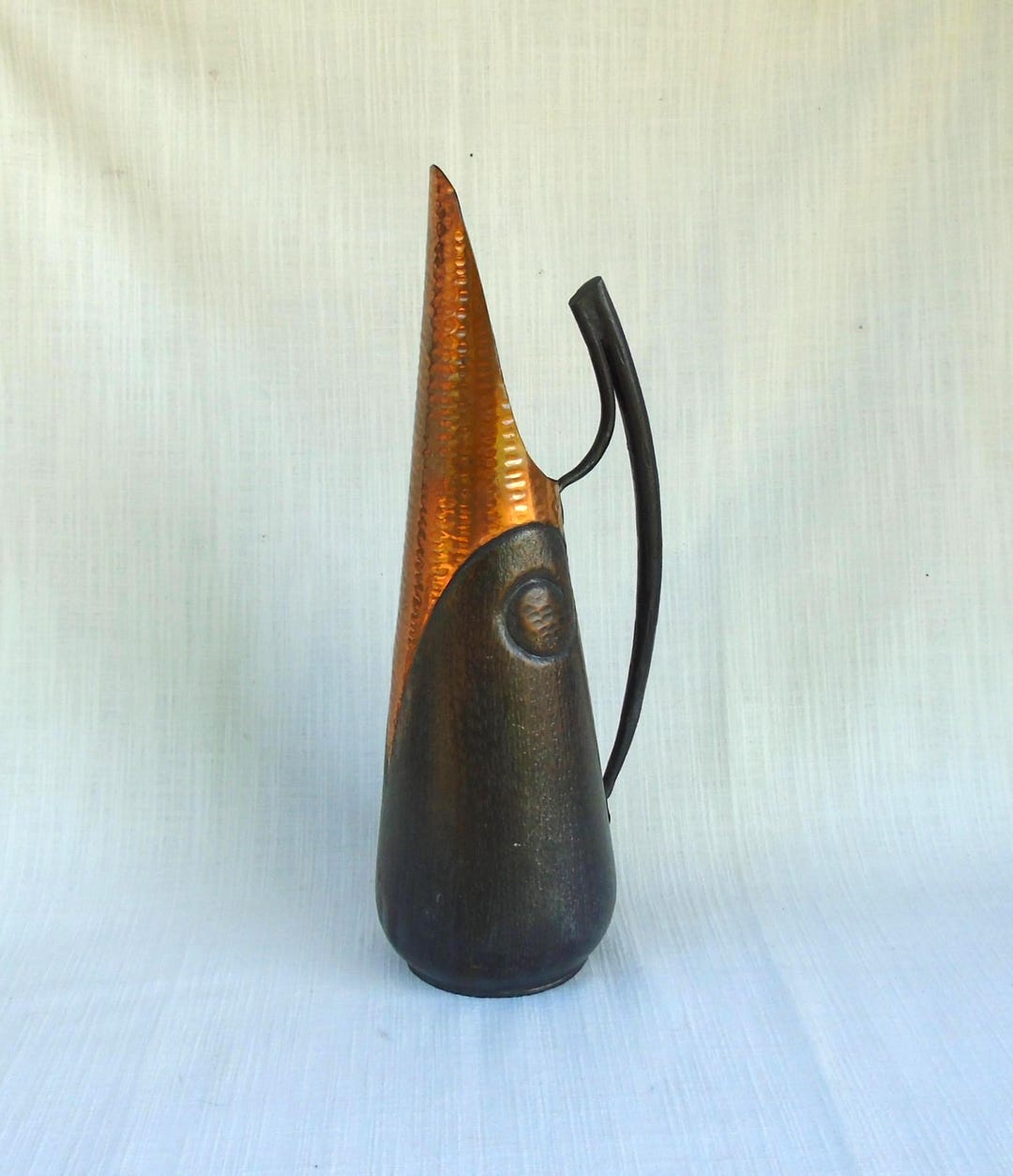 Unusual Vintage French Modernist Hand Made Copper Jug-pitcher-vase by ...