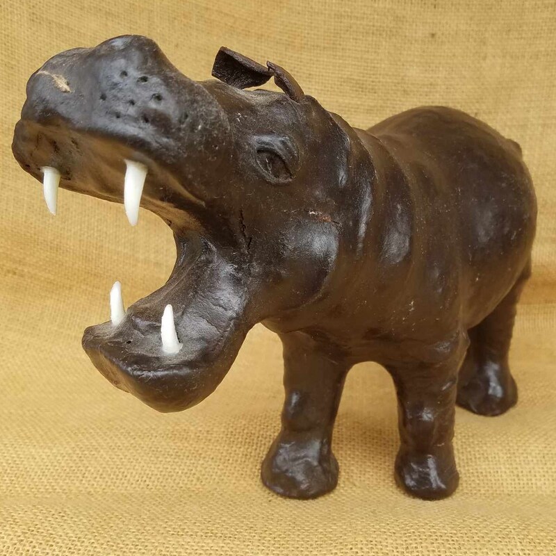 Leather Safari Hippo - Etsy