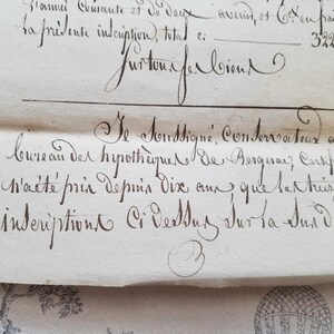 Antique French 1814 Legal Contract-document-legal Papers,french ...