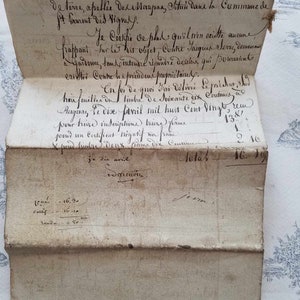 Antique French 1814 Legal Contract-document-legal Papers,french ...
