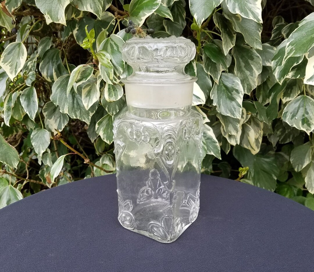 Large Antique French Art Nouveau Glass Shop Sweet-candy Jar,cookie Jar ...