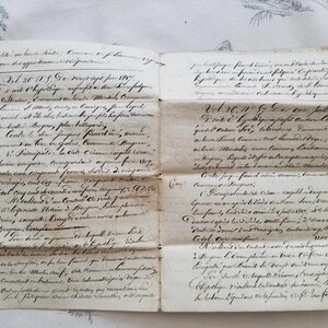 Antique French 1814 Legal Contract-document-legal Papers,french ...