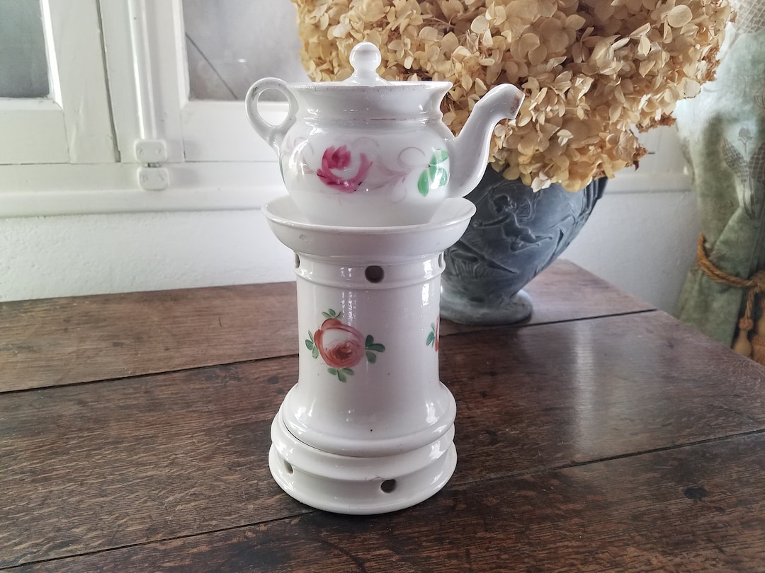 Antique French Hand Painted Porcelain Tisanière,tea Pot,herbal Teapot ...