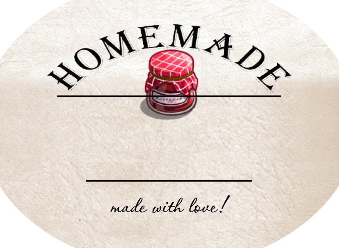 Blank Personalised Jam Preserve Conserve Sticky Labels - Etsy UK