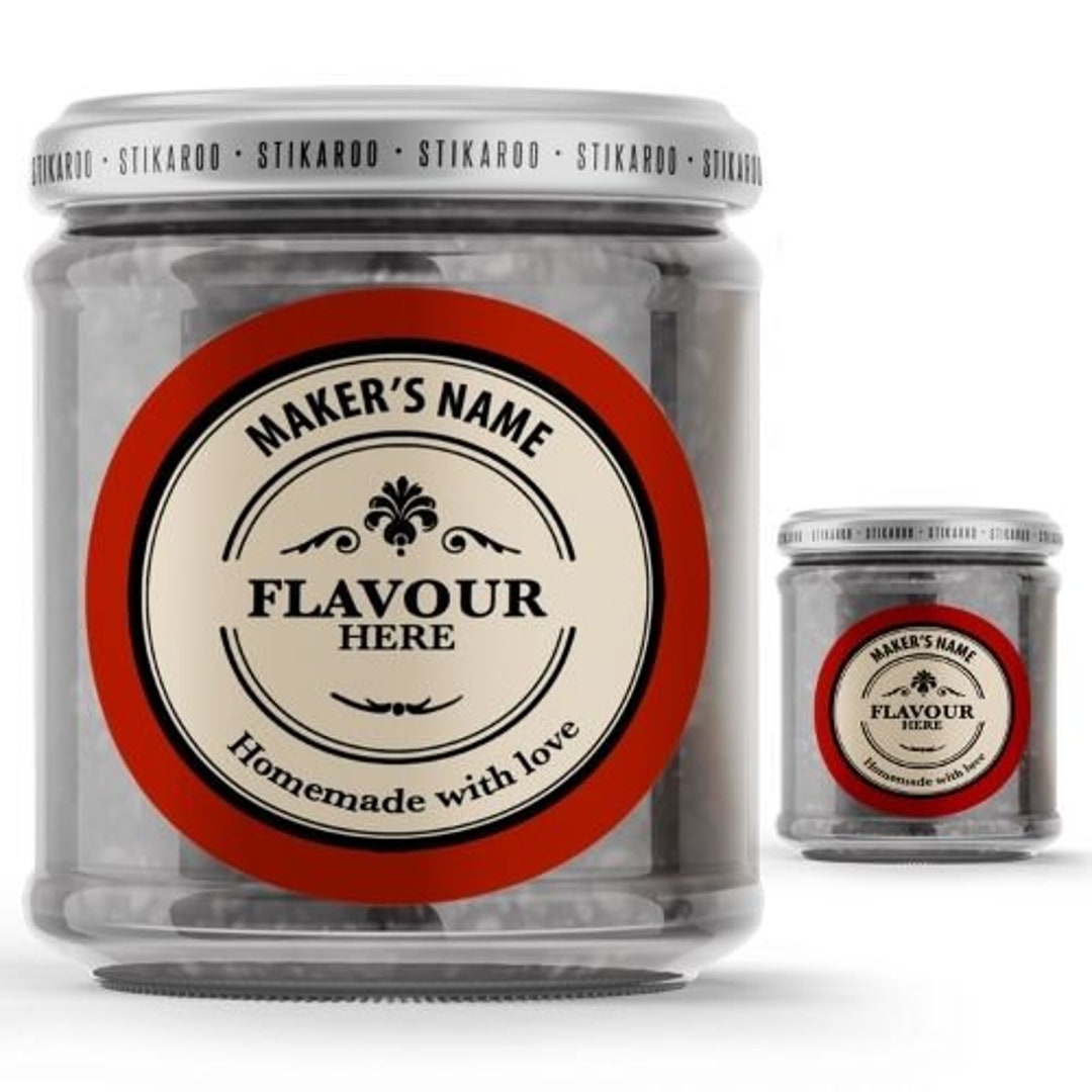 Personalised Jam, Preserve, Conserve Sticky Labels - Pennsylvania Cream ...