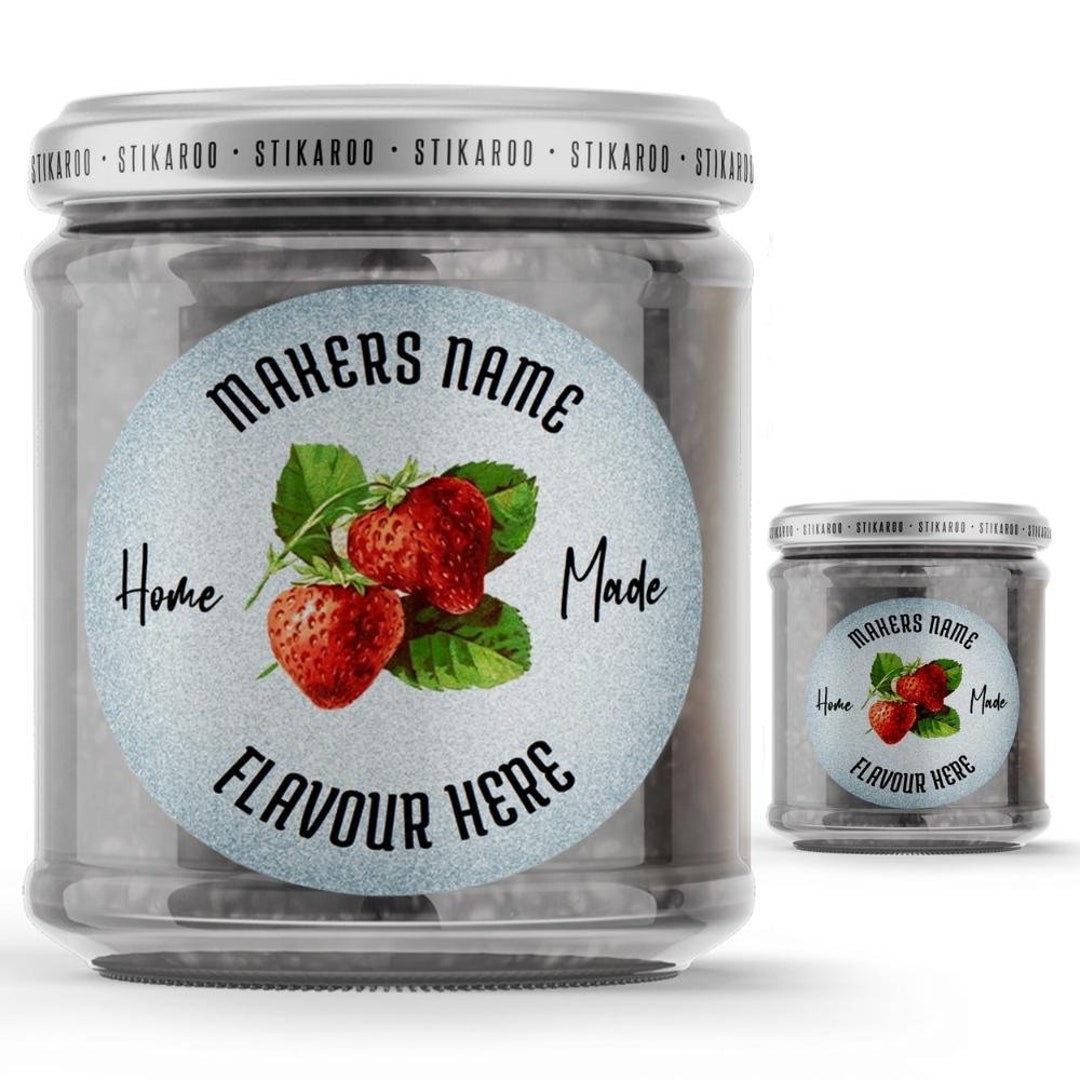 Personalised Jam, Preserve, Conserve Sticky Labels - Vinton Cream ...