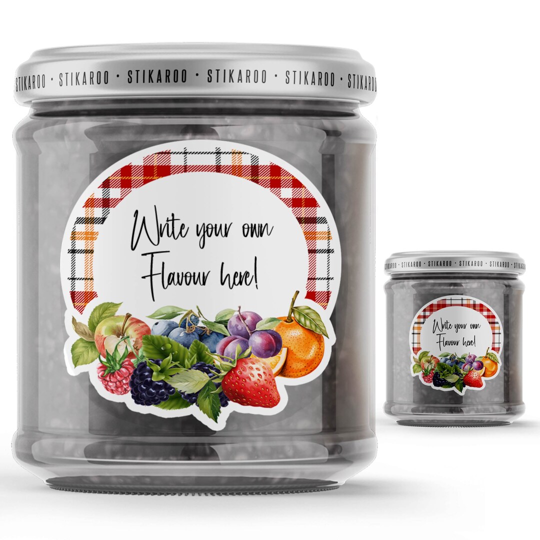 Customise Jams & Sauces - Blank Label Sticker Sheets for DIY Labels ...