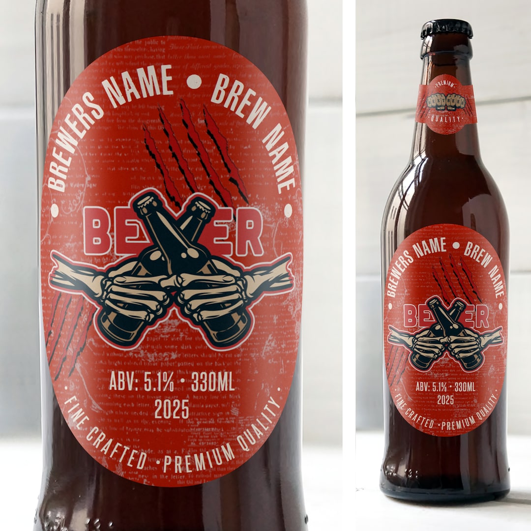 24 Personalised Halloween Home-brew, Brewing Sticky Labels - Potion ...