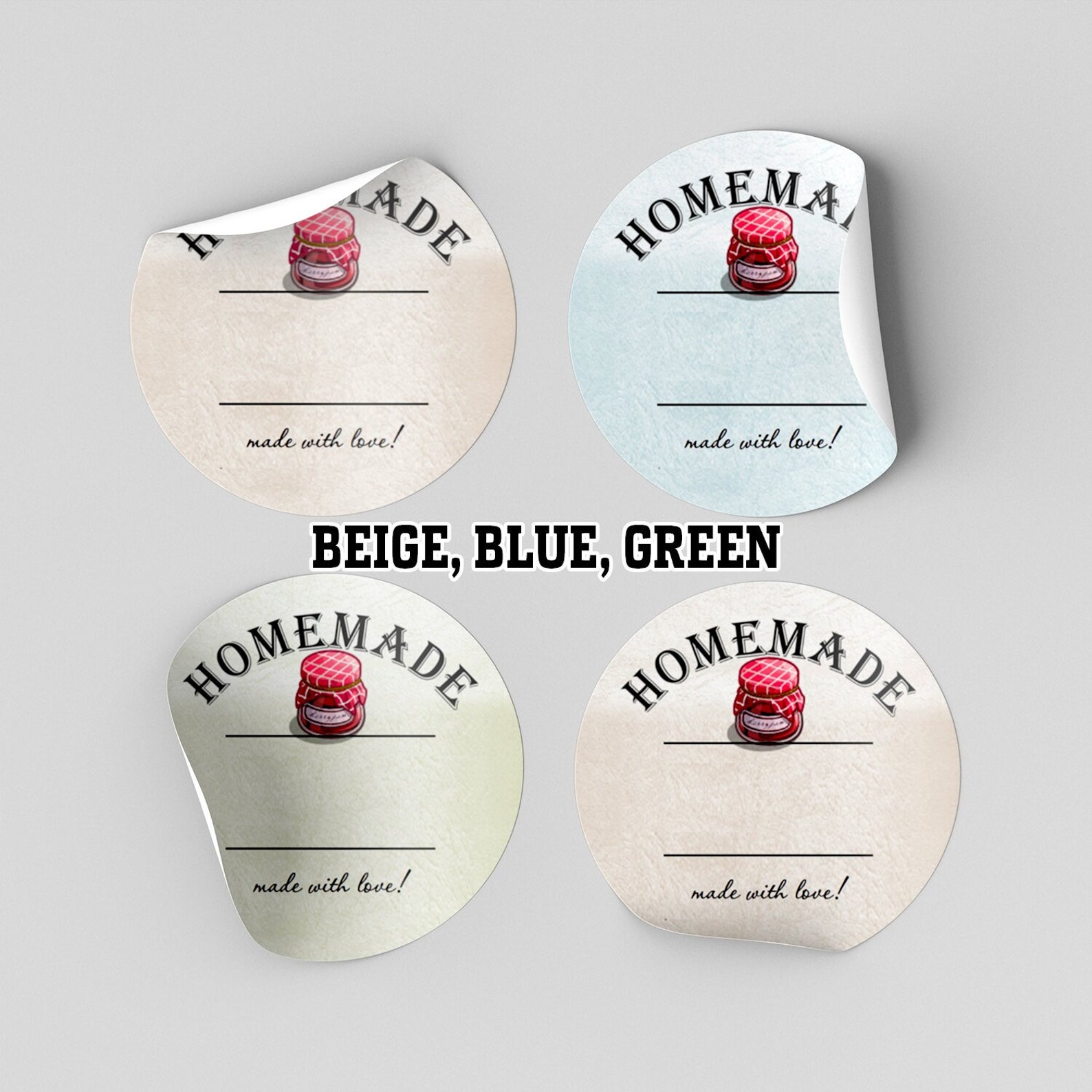 Blank Personalised Jam Preserve Conserve Sticky Labels - Etsy UK