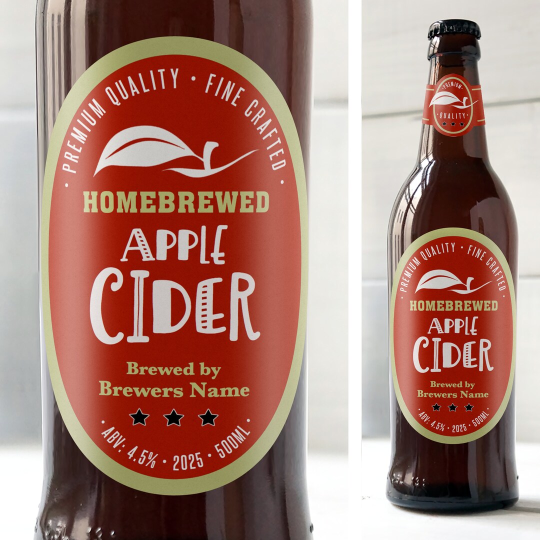 Personalised Home-brew, Brewing Sticky Labels - Devon Design - Etsy UK