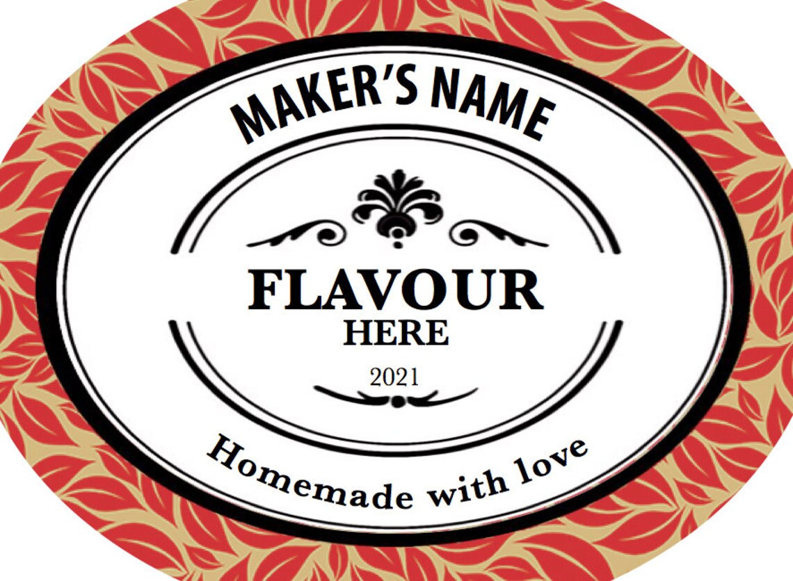 24 or 30 Personalised Jam Preserve Conserve Sticky Labels - Etsy UK