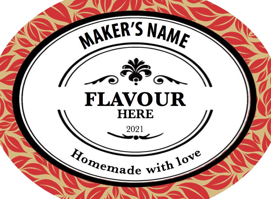 24 or 30 Personalised Jam Preserve Conserve Sticky Labels - Etsy UK
