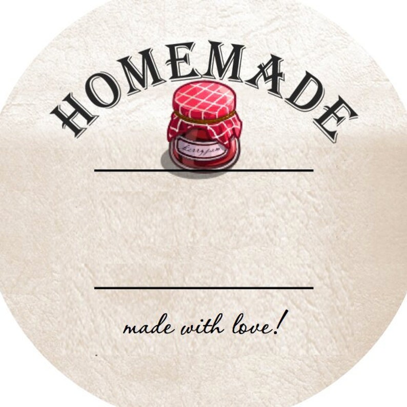 Blank Personalised Jam Preserve Conserve Sticky Labels - Etsy UK