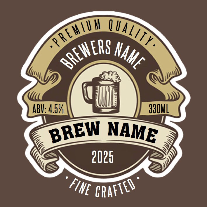 Personalised Home Brew Brewing Homebrew Sticky Labels | Etsy UK