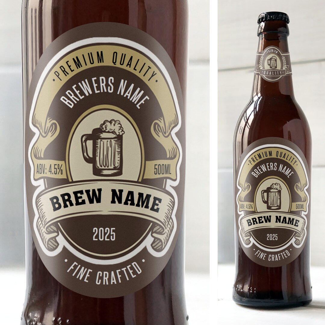 Personalised Home Brew, Brewing Homebrew Sticky Labels - Ansonville ...