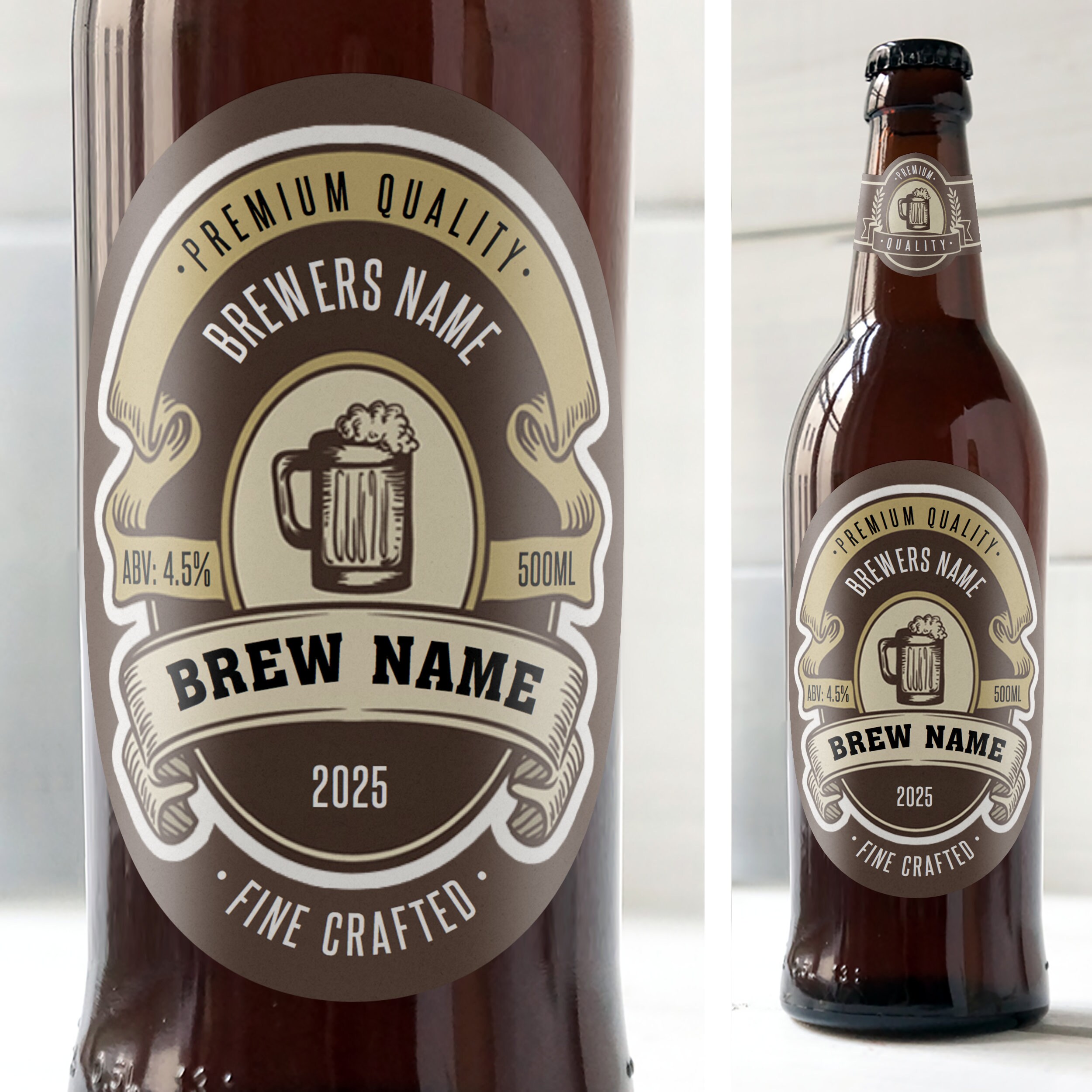 Personalised Home Brew Brewing Homebrew Sticky Labels | Etsy UK