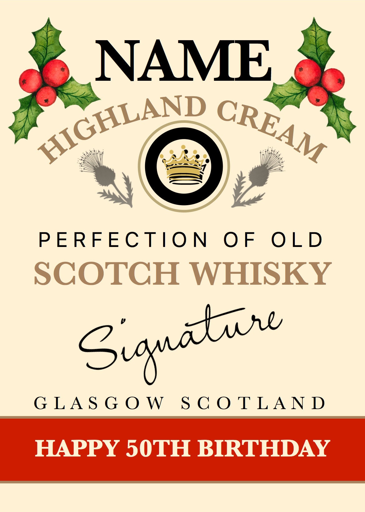 Whisky Whiskey Personalised Adhesive Sticky Gloss Waterproof - Etsy UK