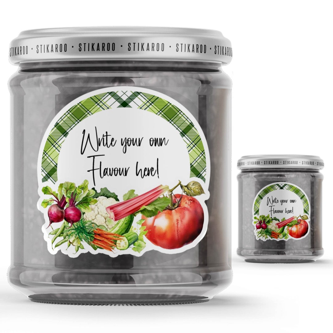 Customise Jams & Sauces - Blank Label Sticker Sheets for DIY Labels ...