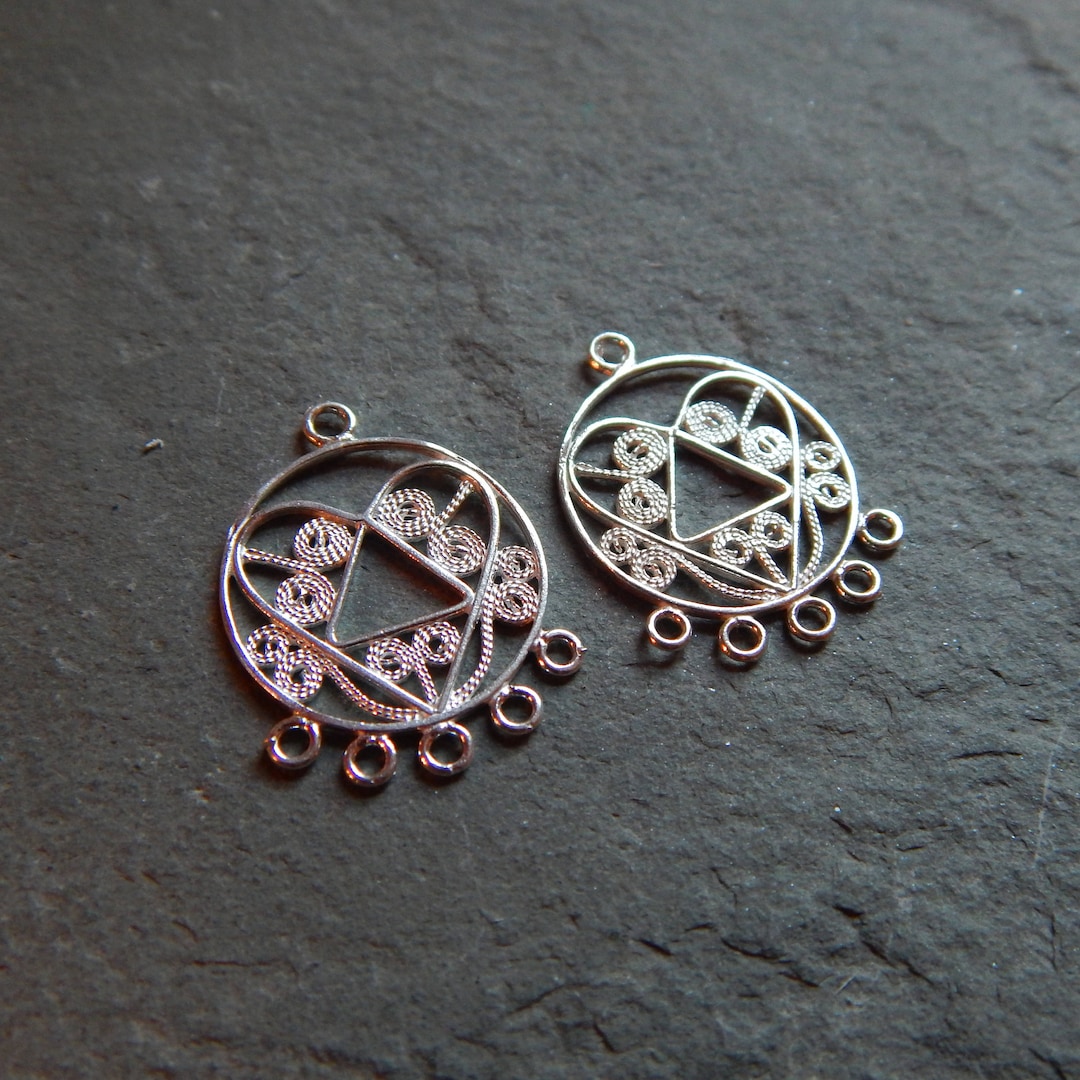 Pair of Sterling Silver Earring Findings, silver earring component, add ...