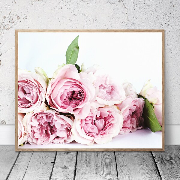 Pink Peonies Print - Etsy
