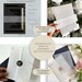 Black Dome Shape Acrylic Wedding Invitations Arch Invite Modern Classic ...