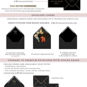 Black Dome Shape Acrylic Wedding Invitations Arch Invite Modern Classic ...