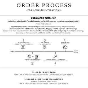 Black Dome Shape Acrylic Wedding Invitations Arch Invite Modern Classic ...