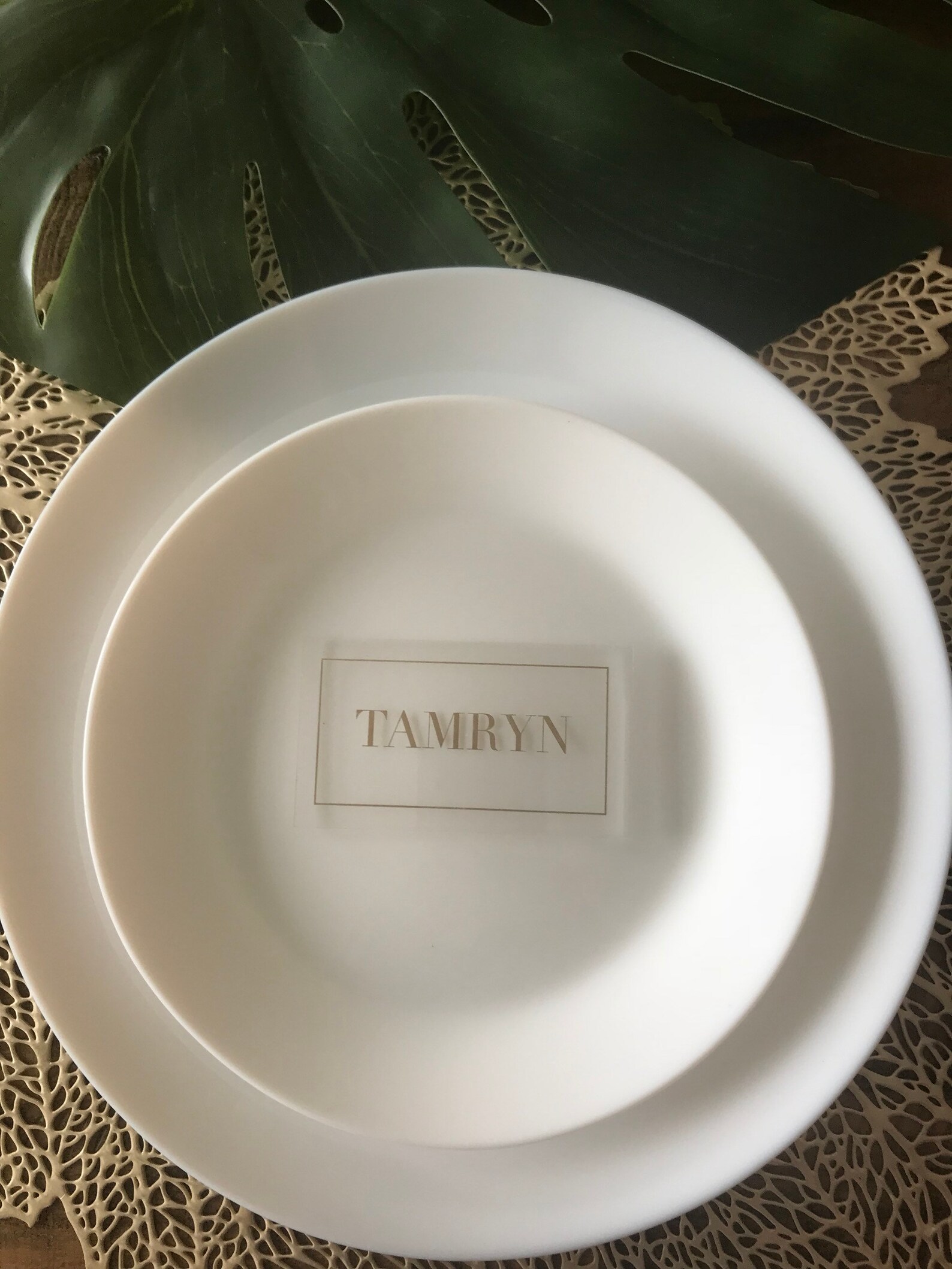 100 Clear Acrylic Name Cards WEDDING Place Cards 2x4 | Etsy