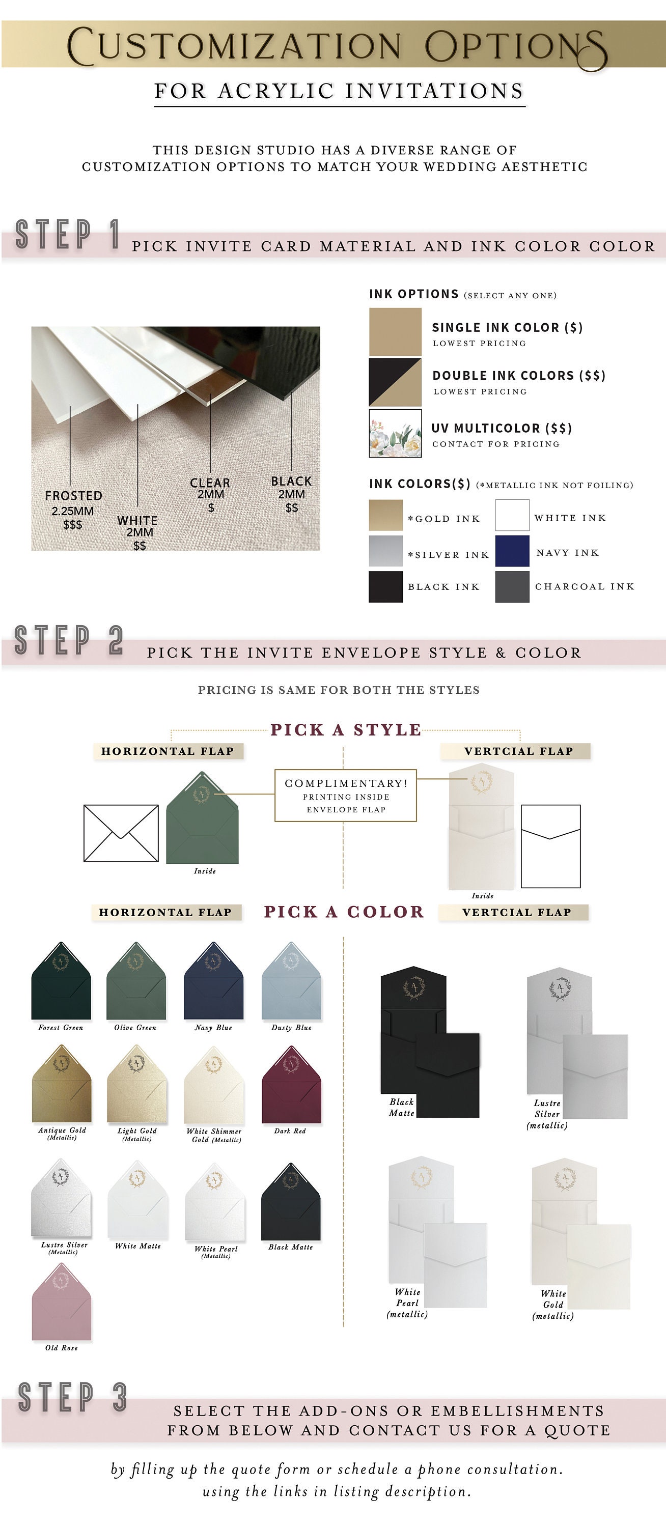 Black Acrylic Gold Wedding Invitation Clear Perspex Modern - Etsy