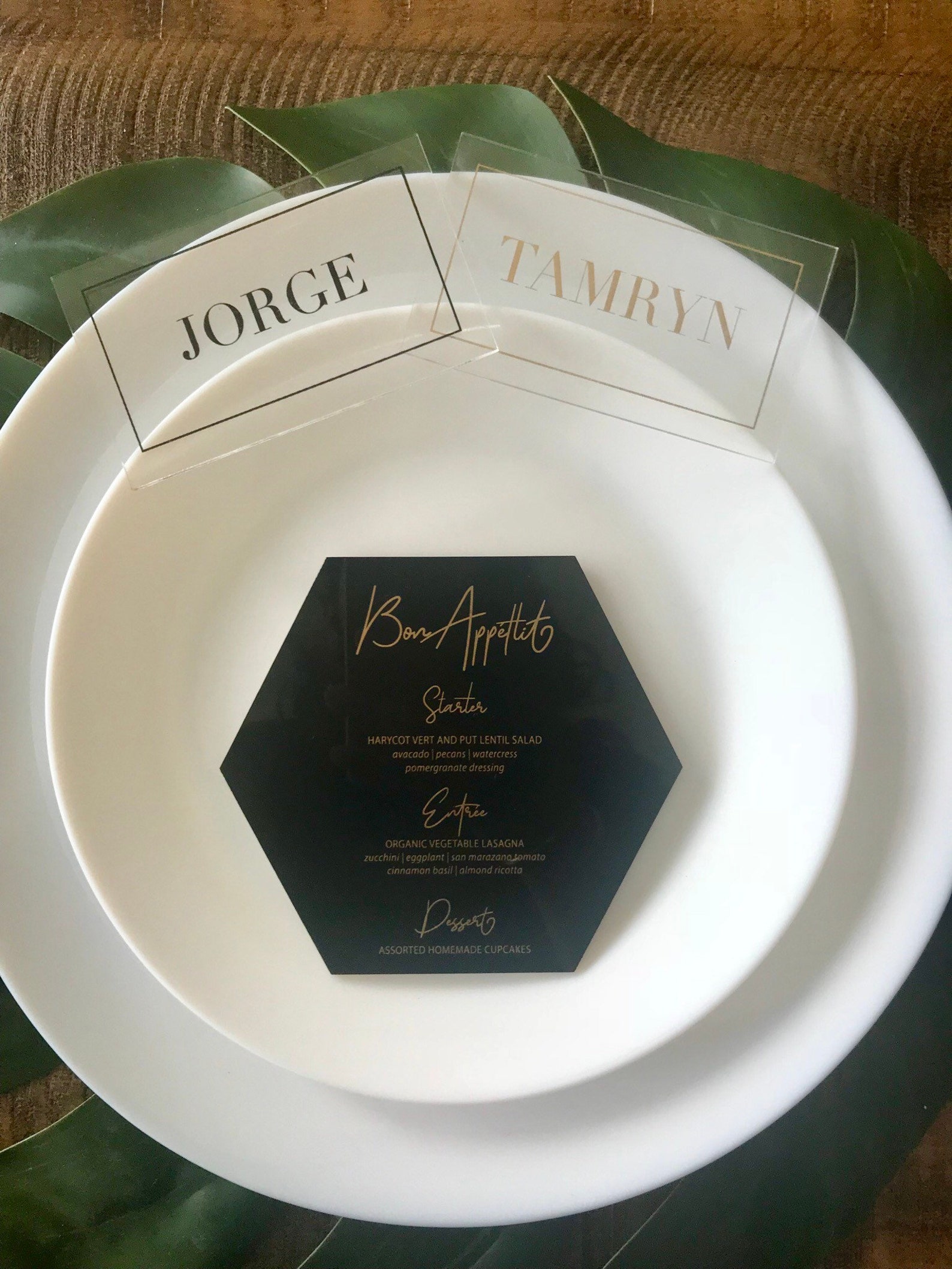 100 Clear Acrylic Name Cards WEDDING Place Cards 2x4 | Etsy