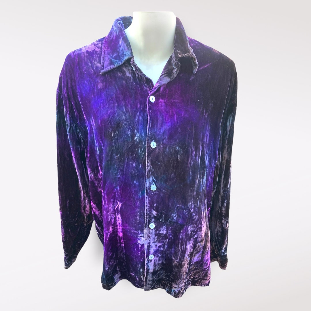 Raymond Ercoli Philadelphia / Whorl Tie Dye Velvet Shirt - Etsy