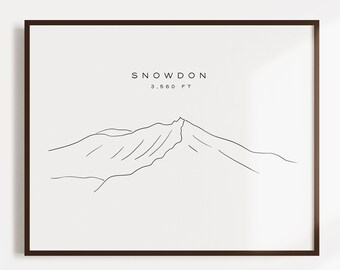 Snowdon | Etsy UK