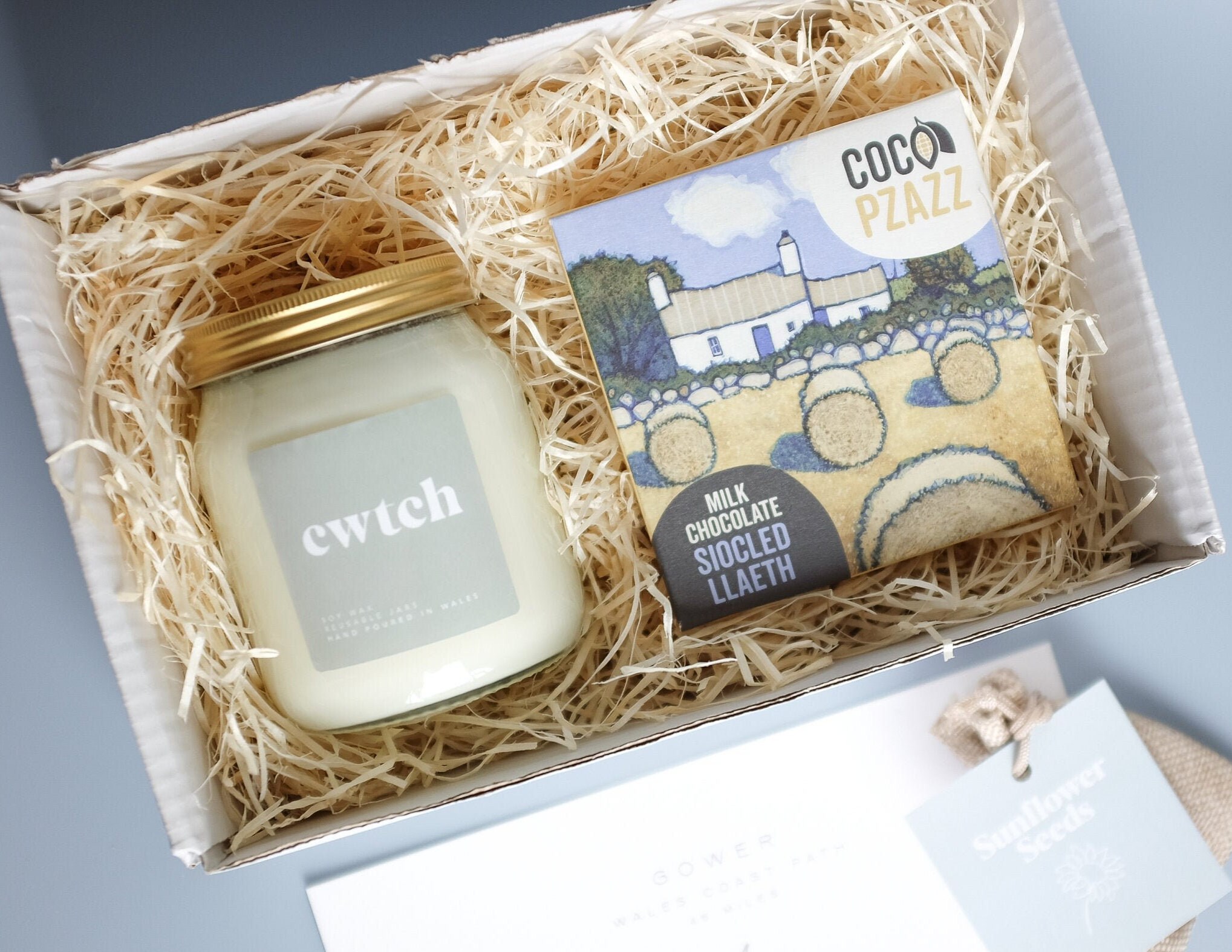 Welsh Gift Box Cwtch Box Welsh Present Custom Gift Box Welsh Birthday ...