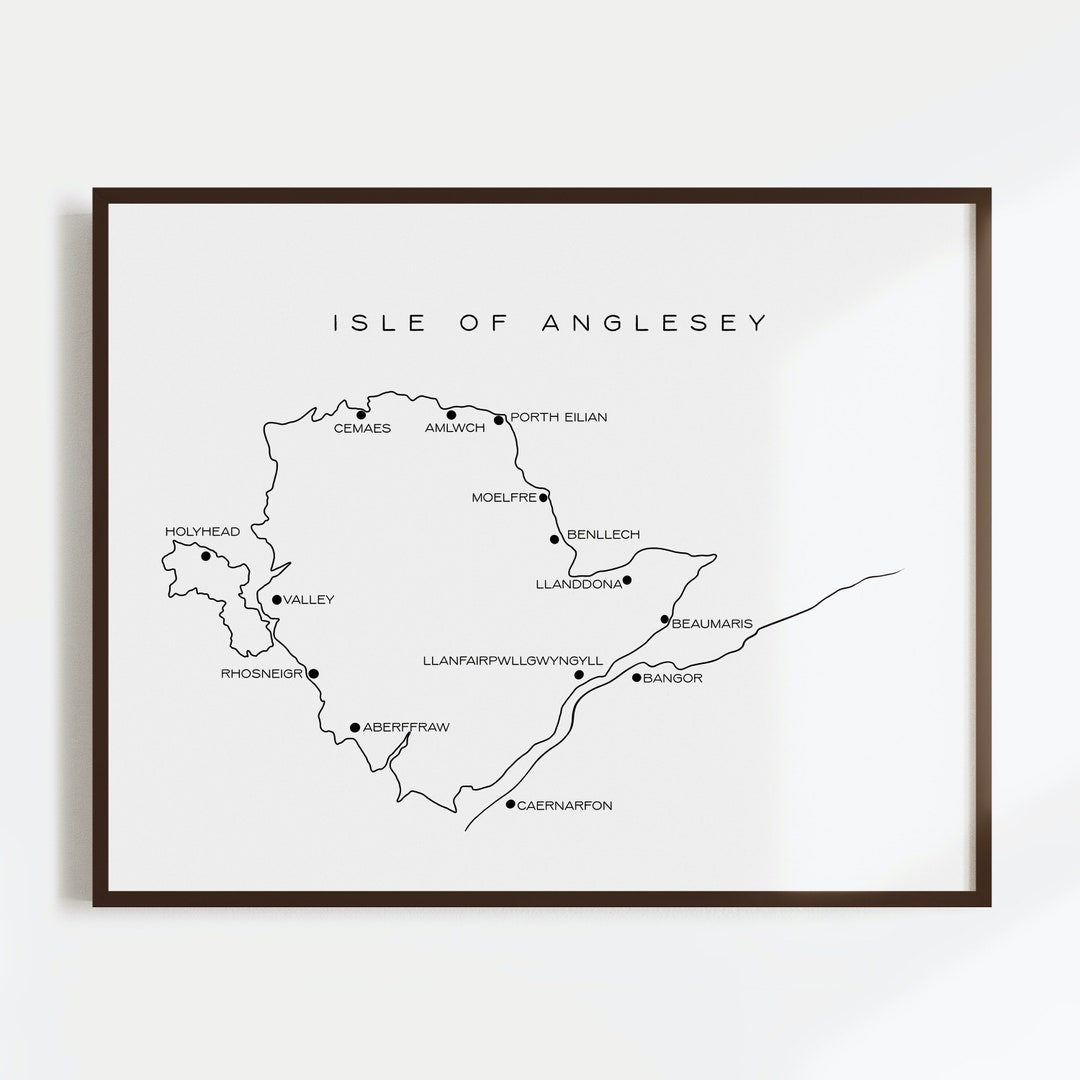 Anglesey, Isle of Anglesey Print Wales - Etsy UK