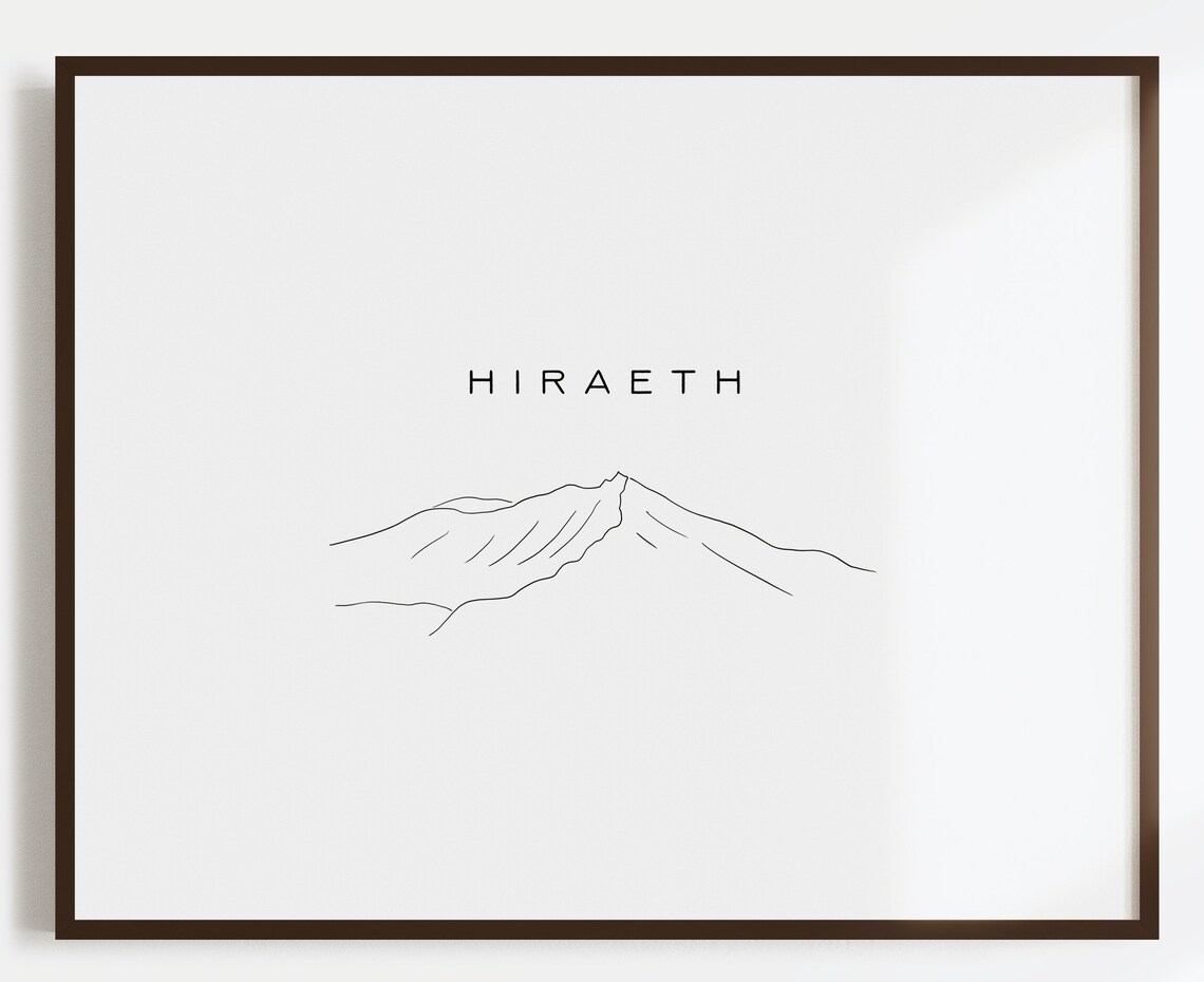 Hiraeth Welsh Print - Etsy UK
