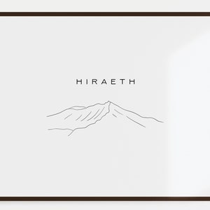 Hiraeth Welsh Print - Etsy UK