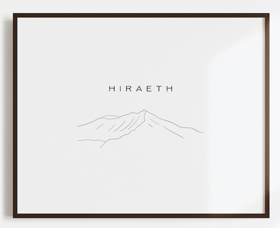 Hiraeth Welsh Print | Etsy UK