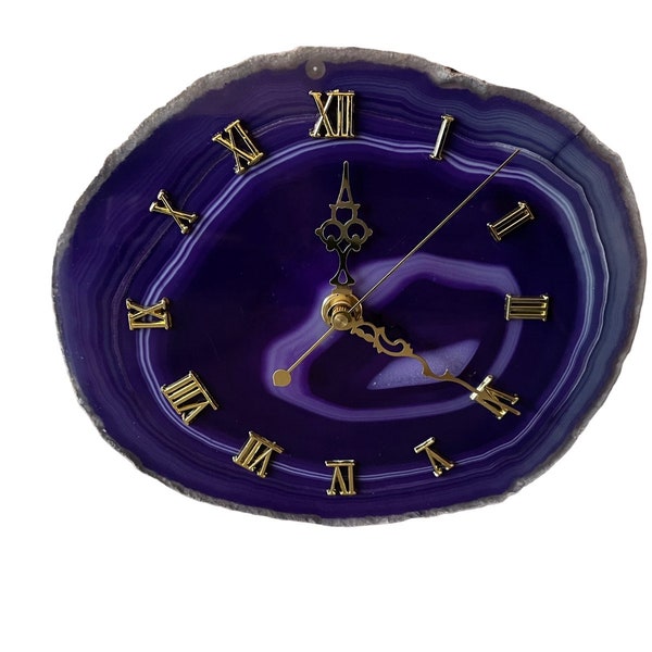 Purple Wall Clock - Etsy