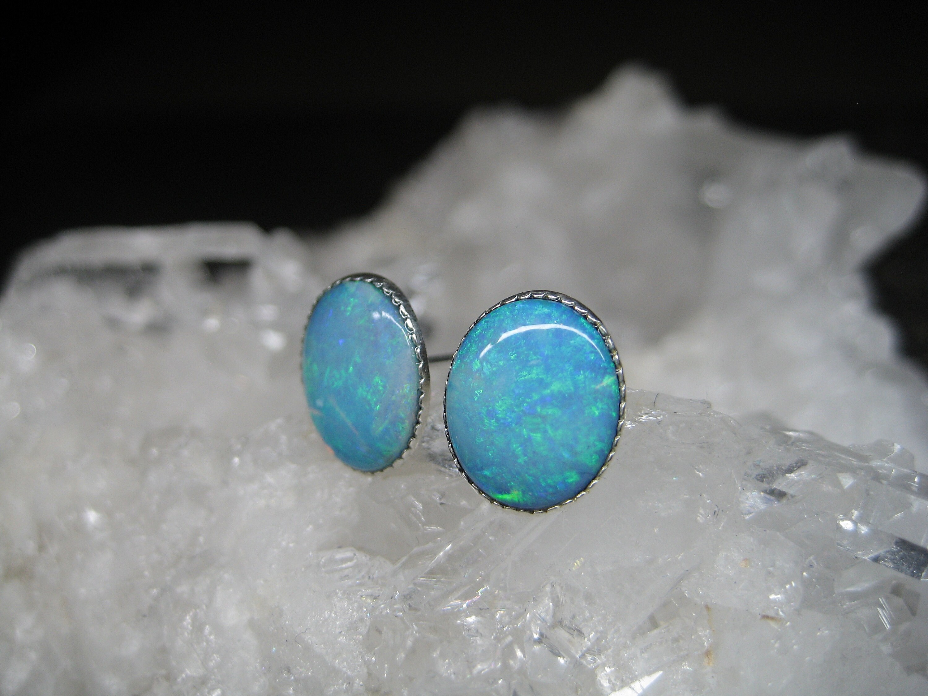 Opal Earrings, Earrings, Opal, Crystal Opal, Real Australian Opals ...