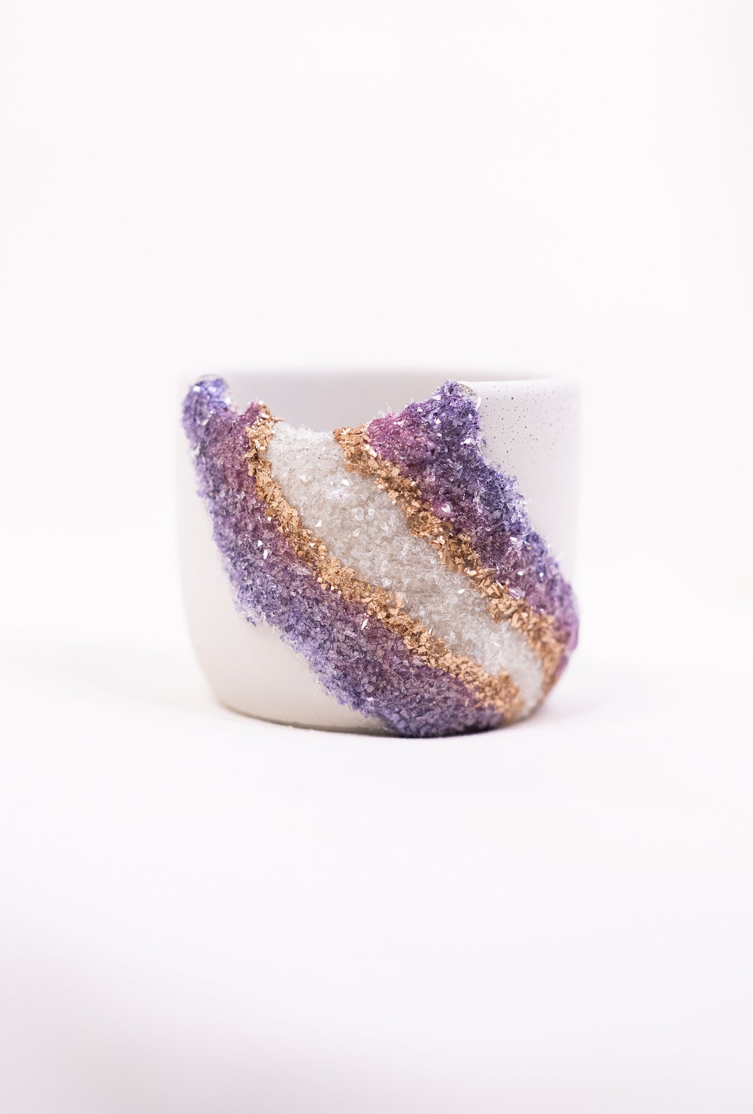 Geode Planter Geode Cement Planter Geode Plant Pot Crystal Planter ...