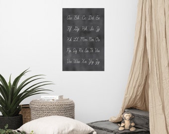 Cursive Handwriting Chart - Etsy