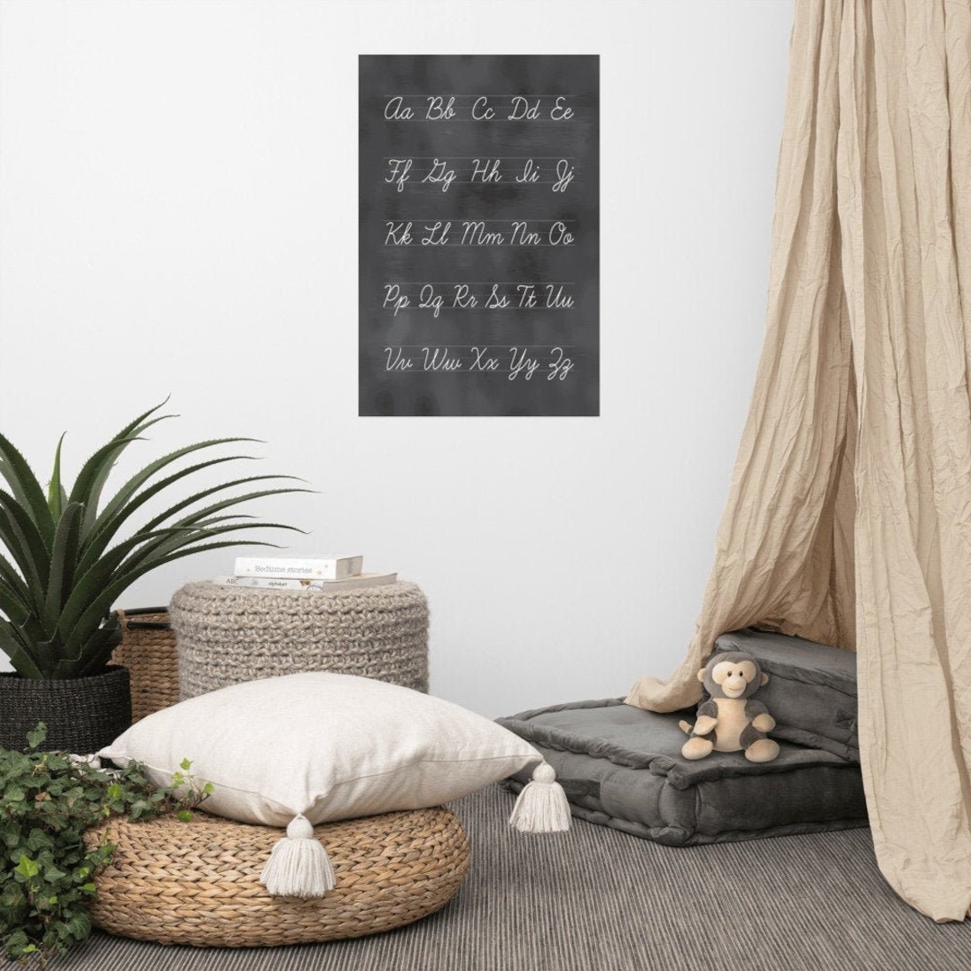 Extra- Large Cursive Alphabet Poster | Homeschool Decor | Classroom ...