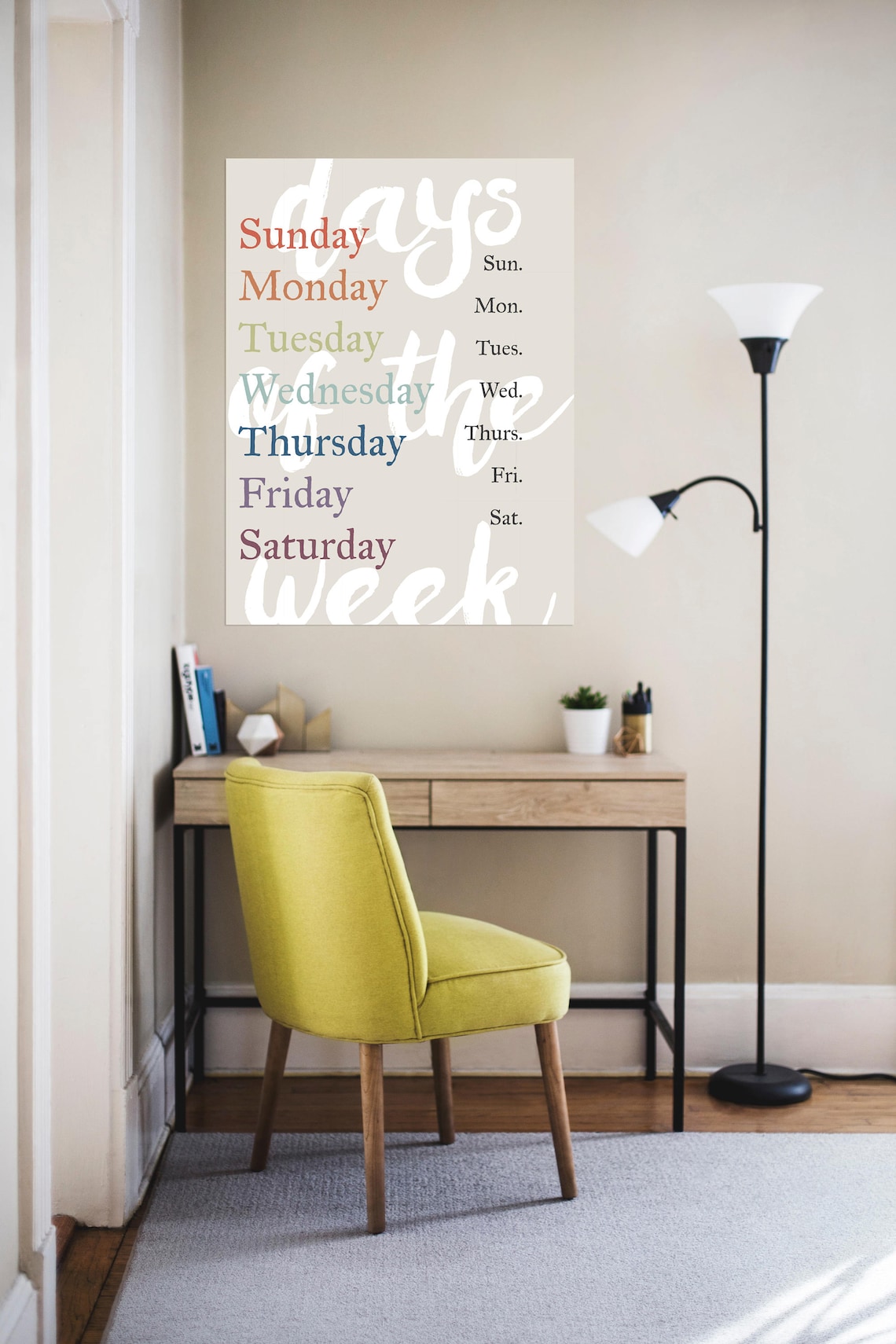 Days & Months Printable Poster Bundle Classroom or - Etsy