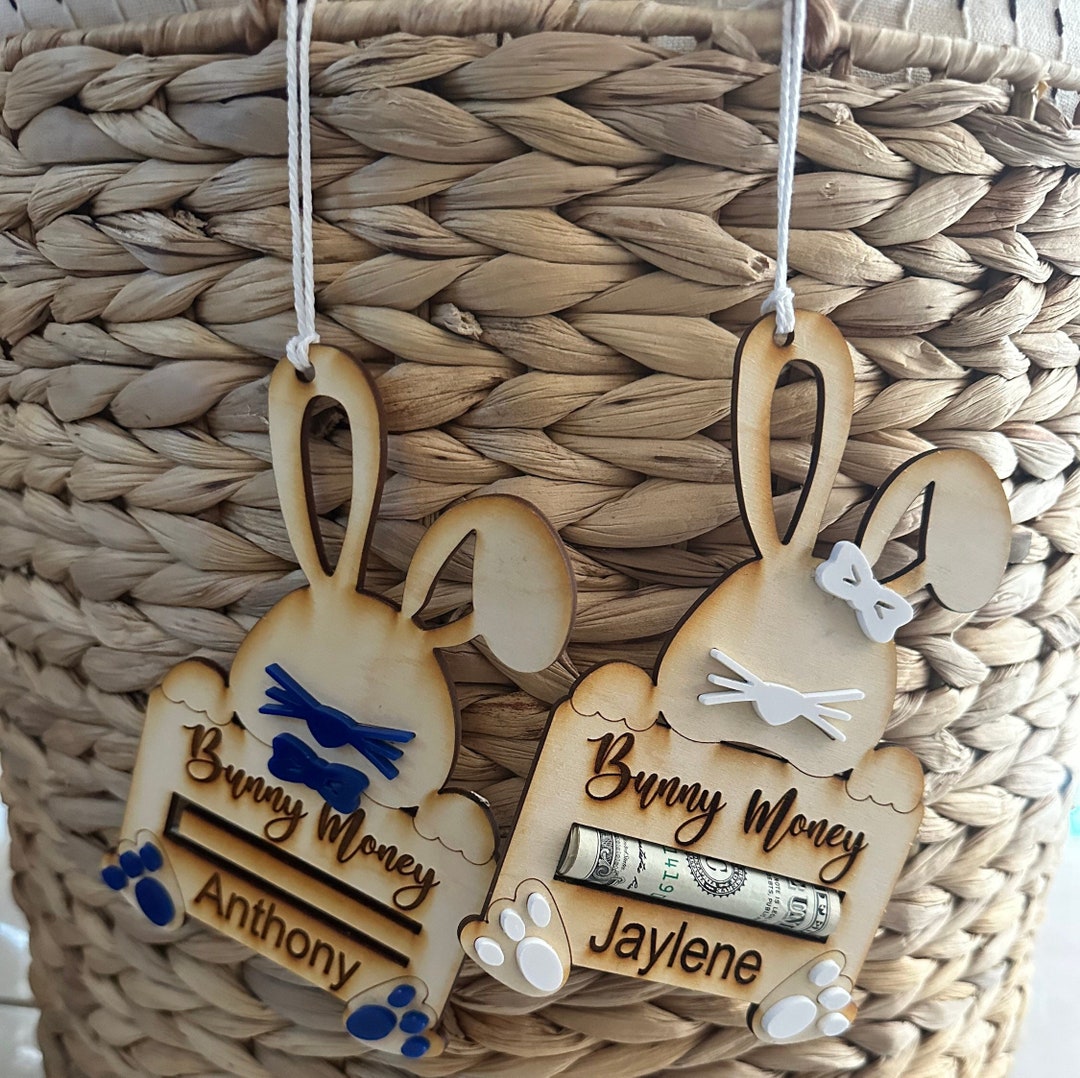Easter Basket Money Holder Tags - Etsy