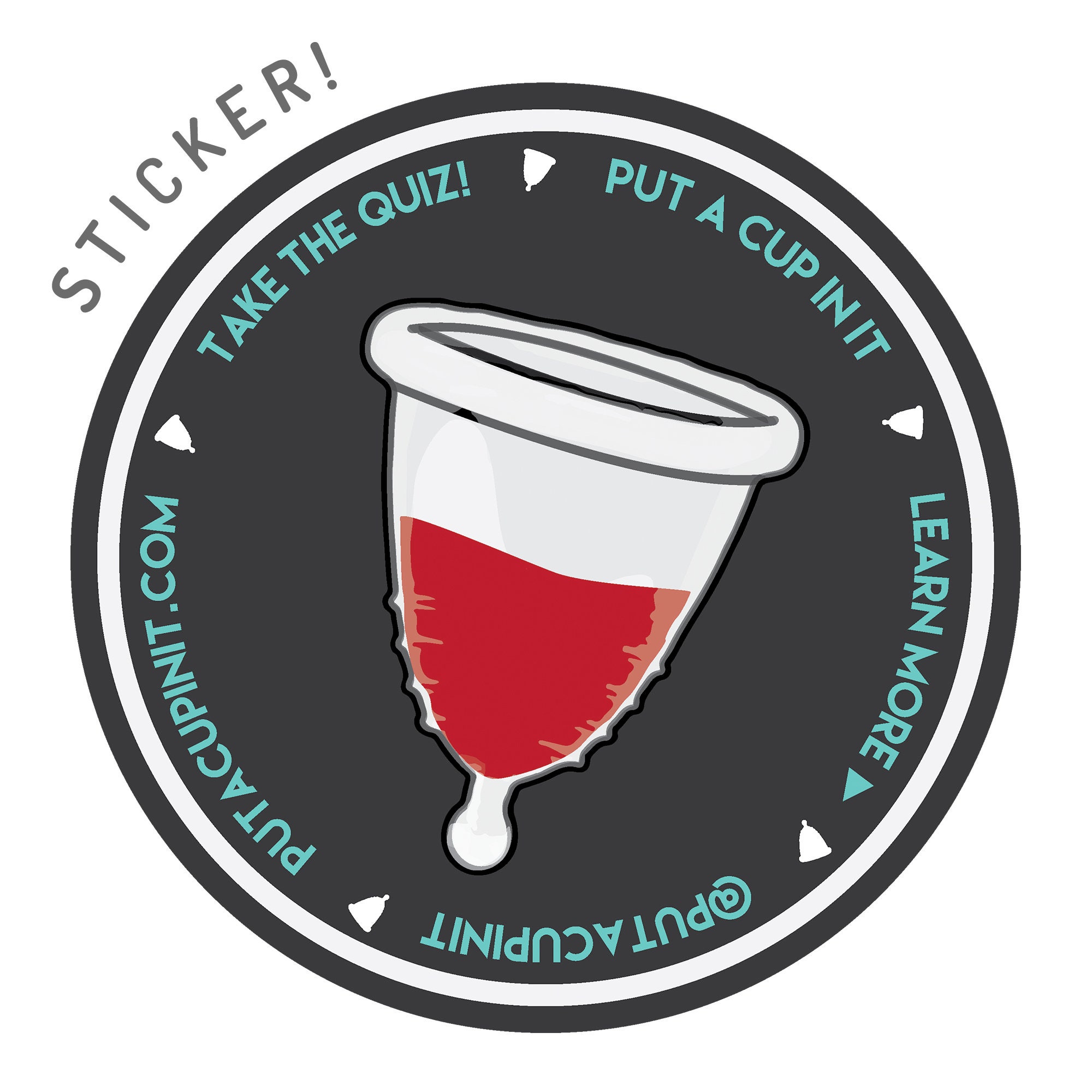 Menstrual Cup Advocacy Sticker - Etsy